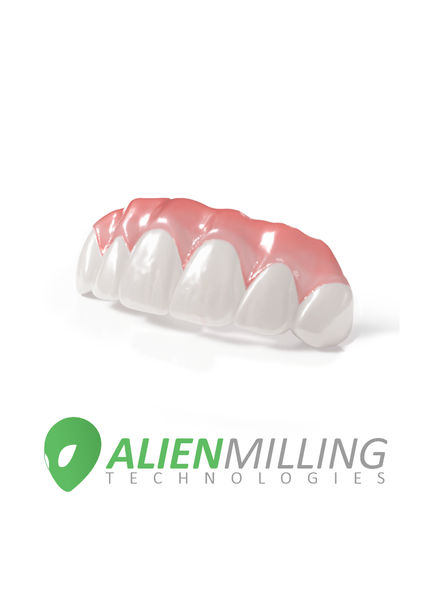 Full Arch Hybrid Zirconia Shade Tabs – Alien Milling Technologies