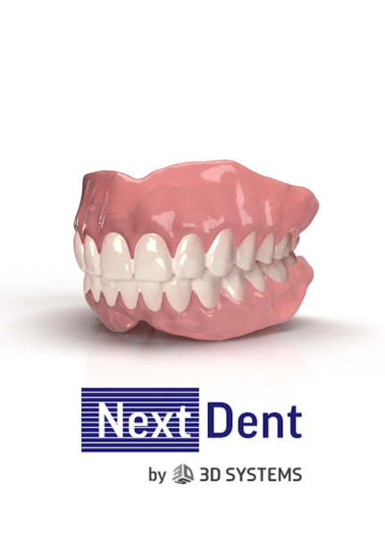 NextDent™ 300 Jetted Dentures by 3DSystems Printed by Alien Milling ...