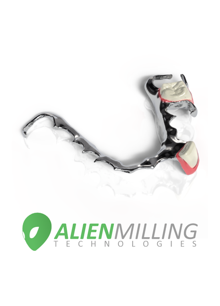 Printed Partial Metal Framework Dental Milling Services – Alien Milling ...