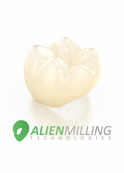 Full Solid Zirconia Crown $22 Dental Milling Center – Alien Milling ...