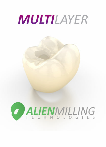 Alien Multi-Layer Implant Solid Zirconia Crown $51 Dental Milling ...