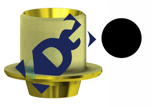 Keystone Angled Non-Engaging Ti-Base – Alien Milling Technologies