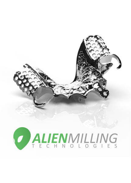 Titanium Partial Metal Framework Dental Milling Services – Alien ...